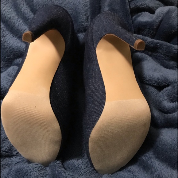 Shoes | Denim Heels | Poshmark